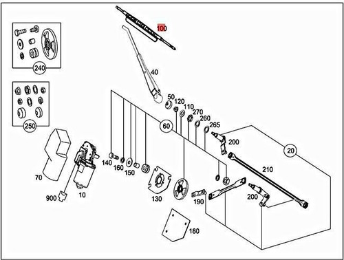 Genuine MERCEDES W463 G-CLASS W463 Cabrio Ts wiper blade 4638200545 | eBay