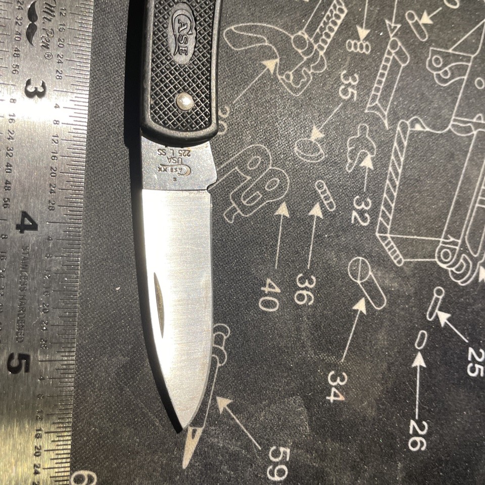 CASE XX USA 225 L SS Single Blade Black Zytel Pocket Knife | eBay