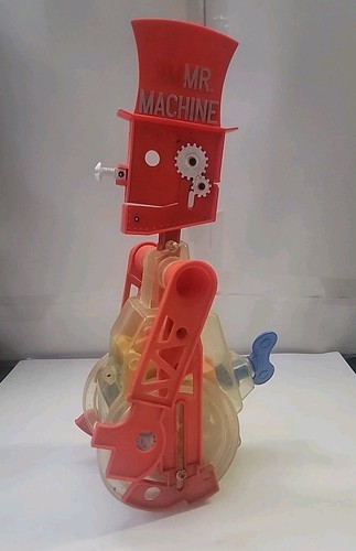 Vintage MR. MACHINE Robot Toy Ideal Toy Co. 1977 Wind Up & Walk n ...