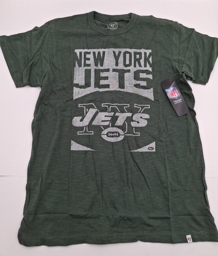 New York Jets '47 Brand Bottle Green Block Logo Soft Cotton Scrum T ...