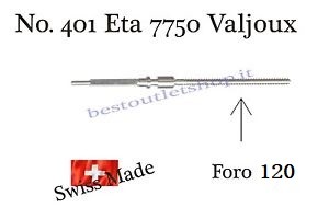 TIGE VALIJOUX 7750 F.120 Ref.401 Setting stem, Albero di carica | eBay