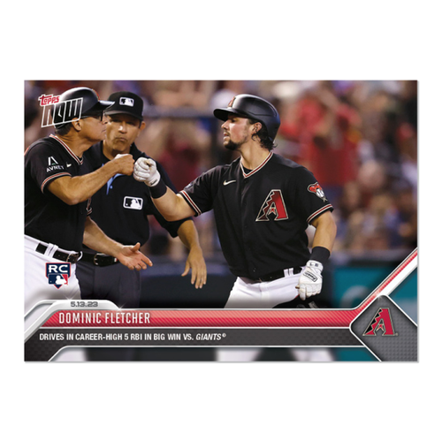 2023 MLB Topps NOW #287 DOMINIC FLETCHER ARIZONA DIAMONDBACKS ROOKIE RC ...