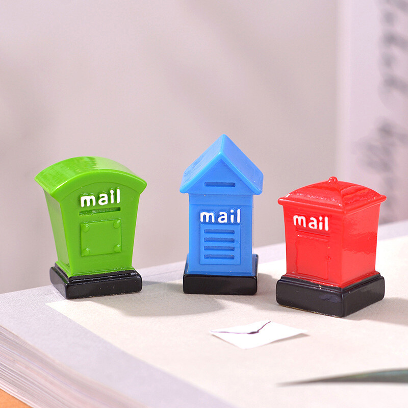 Dollhouse Miniature Mailbox Box Accessories Mail Decor Doll House ...