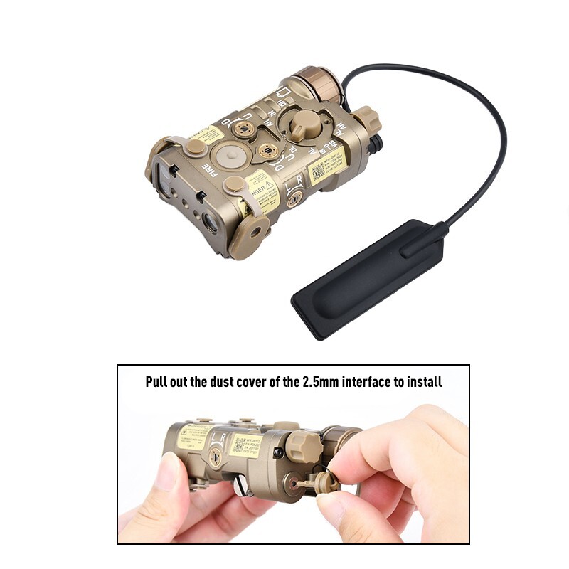 WADSN Metal NGAL Red Green Dot Laser Sight IR Ray Hunting Weapon Laser ...