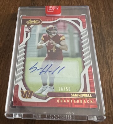 2022 Absolute Sam Howell Red Squares Rookie Auto /50 Washington ...