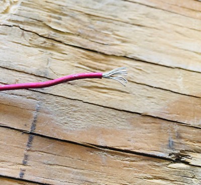 100 FEET of UL1007 20 AWG RED Hook Up Lead Primary Wire TINNED Stranded ...