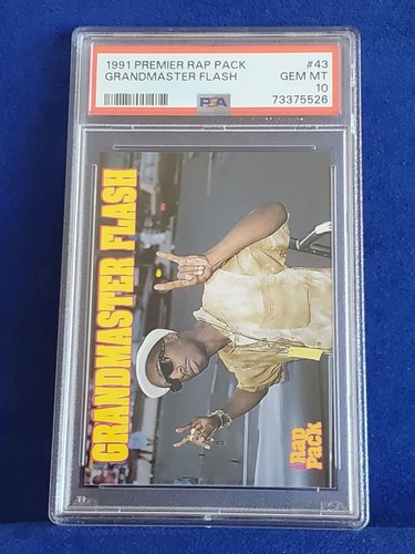 1991 PREMIER RAP PACK #43 Grand Master Flash Furious 5 RC Rookie POP 8 ...