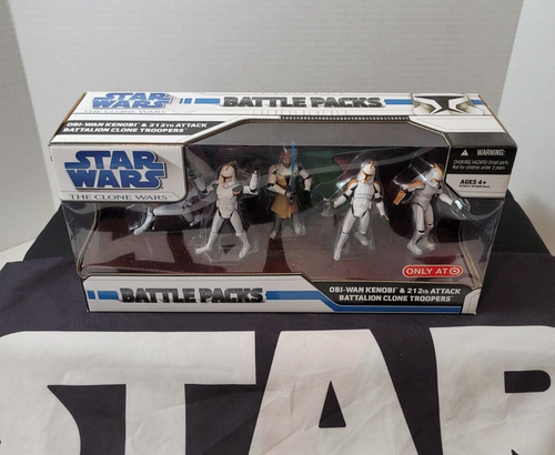 Obi-wan & 212th Attack Battalion Battle Packs STAR WARS The Clone Wars ...