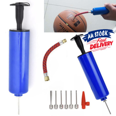 Football Pump Sports With Inflating Needle Adaptor Pump Ball Hand Pump ...