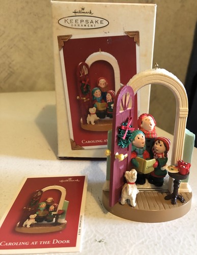Hallmark Keepsake Christmas Tree Ornament Caroling At The Door Vintage ...