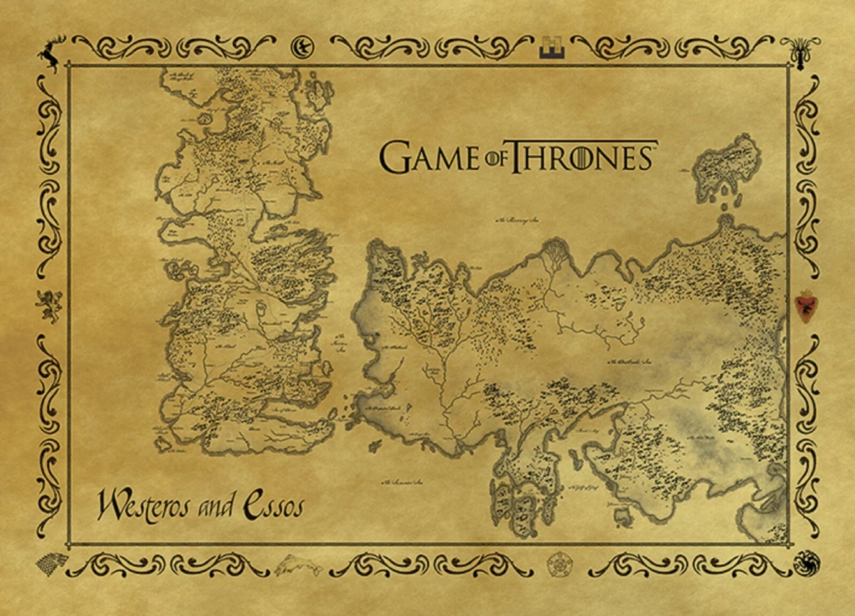Westeros Map Wallpaper