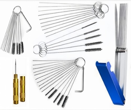 Stainless steel Carburetor Carbon Dirt Jet Cleaning Clean kit Needles ...