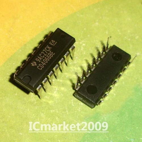 20 PCS CD4066BE DIP-14 CD4066 Quad Bilateral Switch 14-PDIP Chip IC #D4 ...