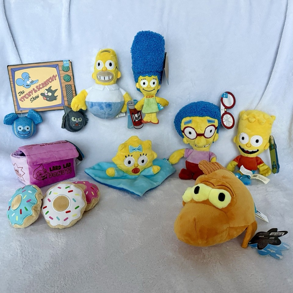 BARK BOX Simpsons Dog Toys - Complete Set - XS-S - Barkbox The Simpsons ...