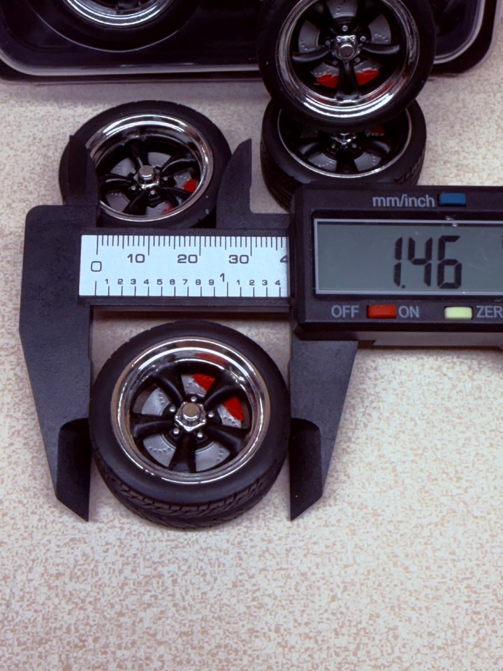 1/18 ACME Torque Thrust Wheel & Tire Set From Red Eye Chevelle ...