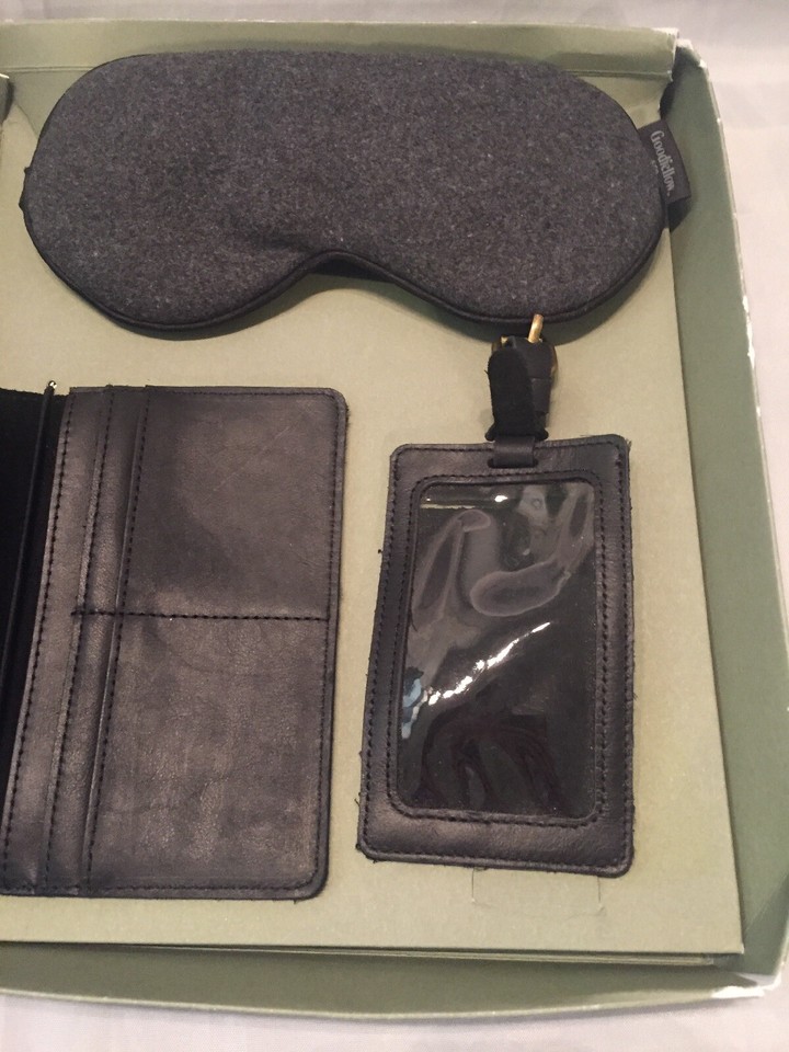 New Open Box Goodfellow & Co Black Travel Passport Wallet Luggage Tag ...