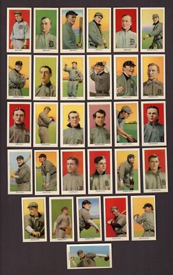 1909-1911 DETROIT TIGERS ~ T206 CCC Complete Team REPRINT Set ~ ALL 30 ...