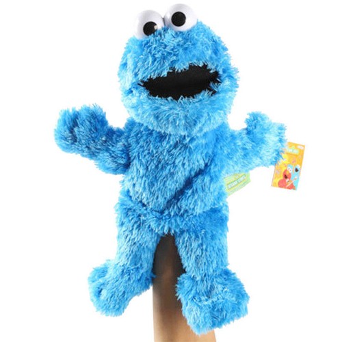 UK 14"Living Hand Puppets Elmo Cookie Monster Sesame Street Soft Plush ...