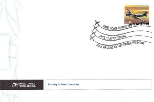 USPS FDC Ceremony Program #3923 Advances Aviation Boeing B-29 ...