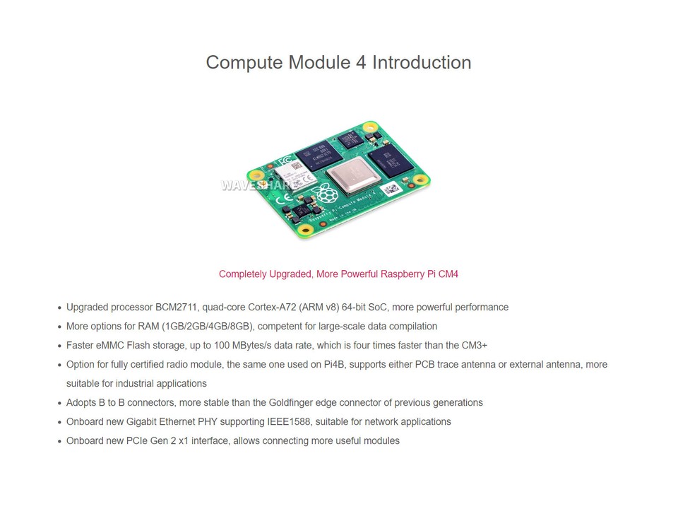 Raspberry Pi Compute Module 4 Development Kit with RPi IO Board 7 ...