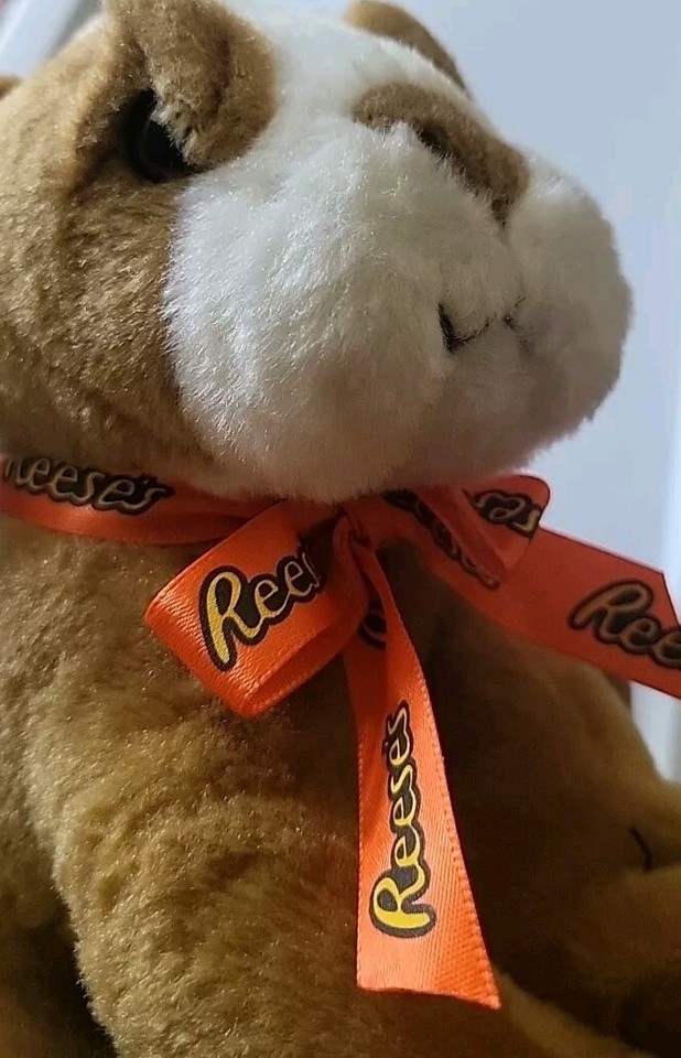 Reese’s Puppy Plush Stuffed Animal Lovey Ribbon Chocolate Collectable ...