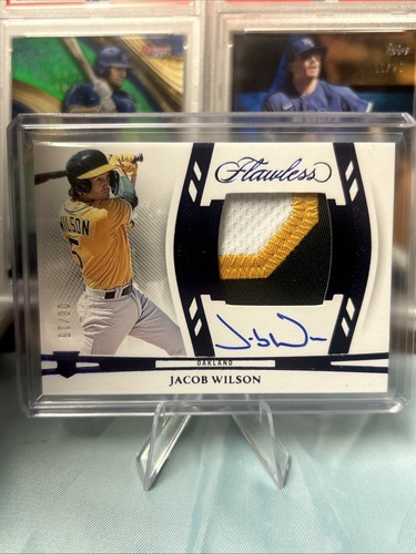 2024 Panini Flawless - Jacob Wilson - Rookie Patch Auto - /15 - 🔥🔥🔥 | eBay
