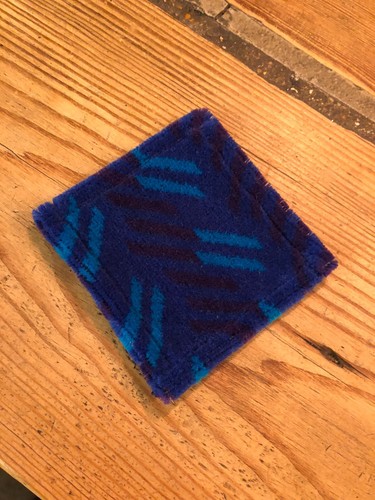 British Rail NSE Blue Blaze Moquette Coaster/Sample (price per coaster ...