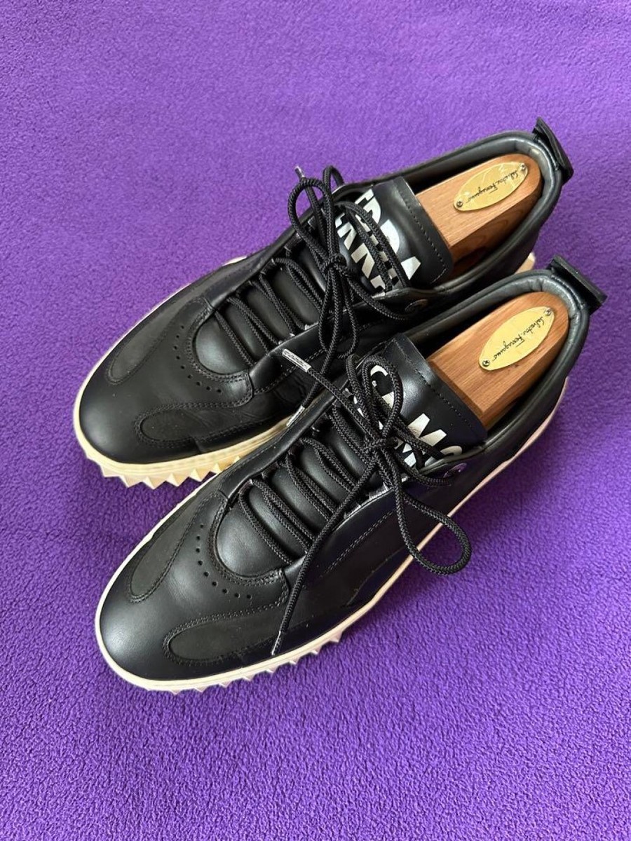 Salvatore Ferragamo AARON Low-cut Sneaker Shoes Black Salvatore Ferragamo AARON Low-cut Sneaker Shoes Black