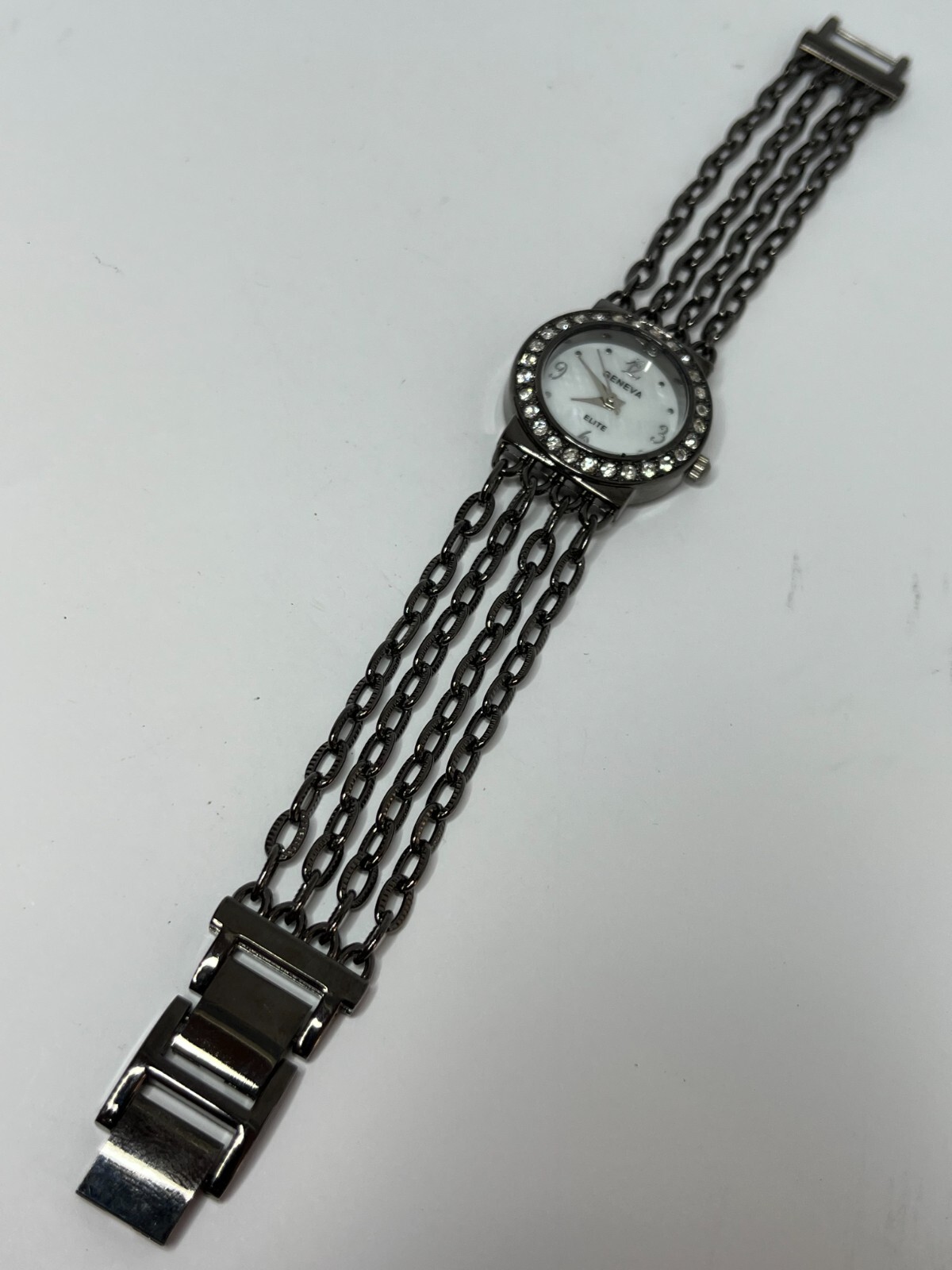 Working Ladies Black Geneva Elite Quartz Watch Watch FU | eBay Australia