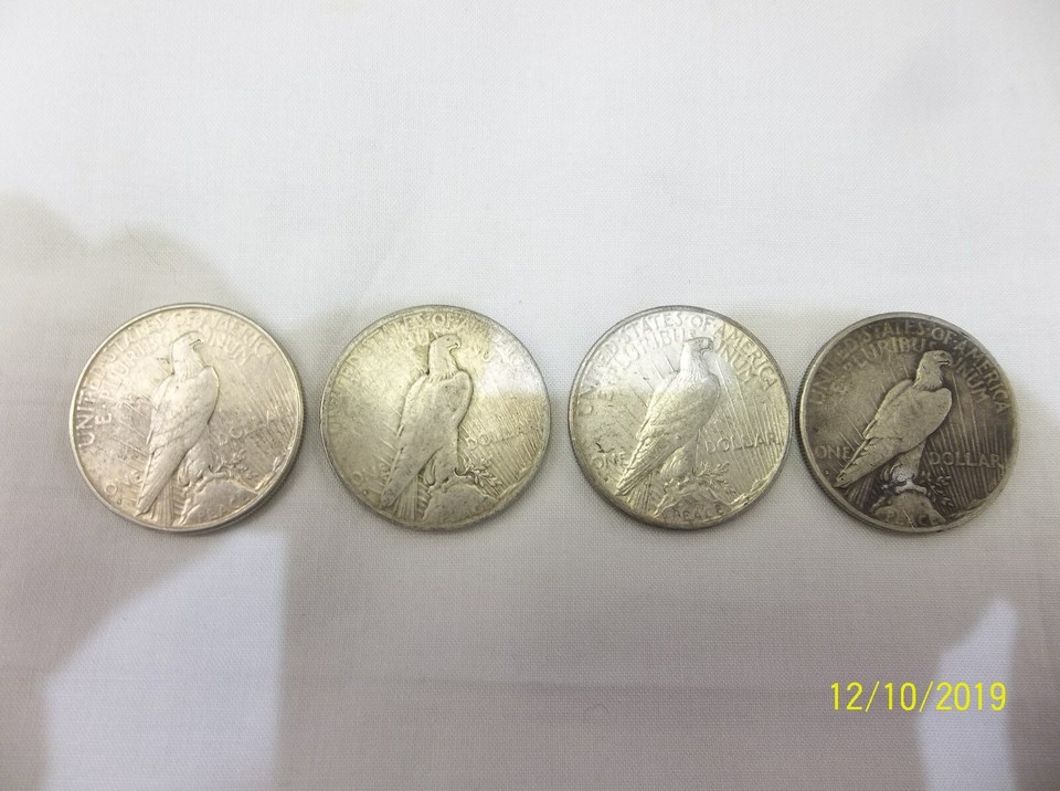 4 - 1928 S PEACE SILVER DOLLARS GENUINE U.S. MINT RARE KEY COIN | eBay