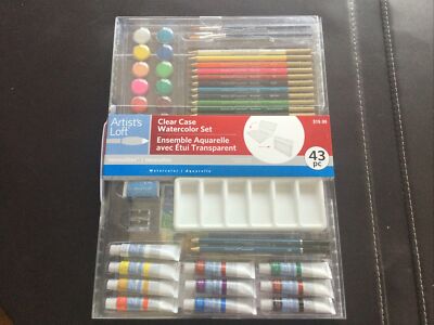 Artist Loft 43 Pc. Watercolor Set W/ Pencils Paint Etc Brand New W Case ...