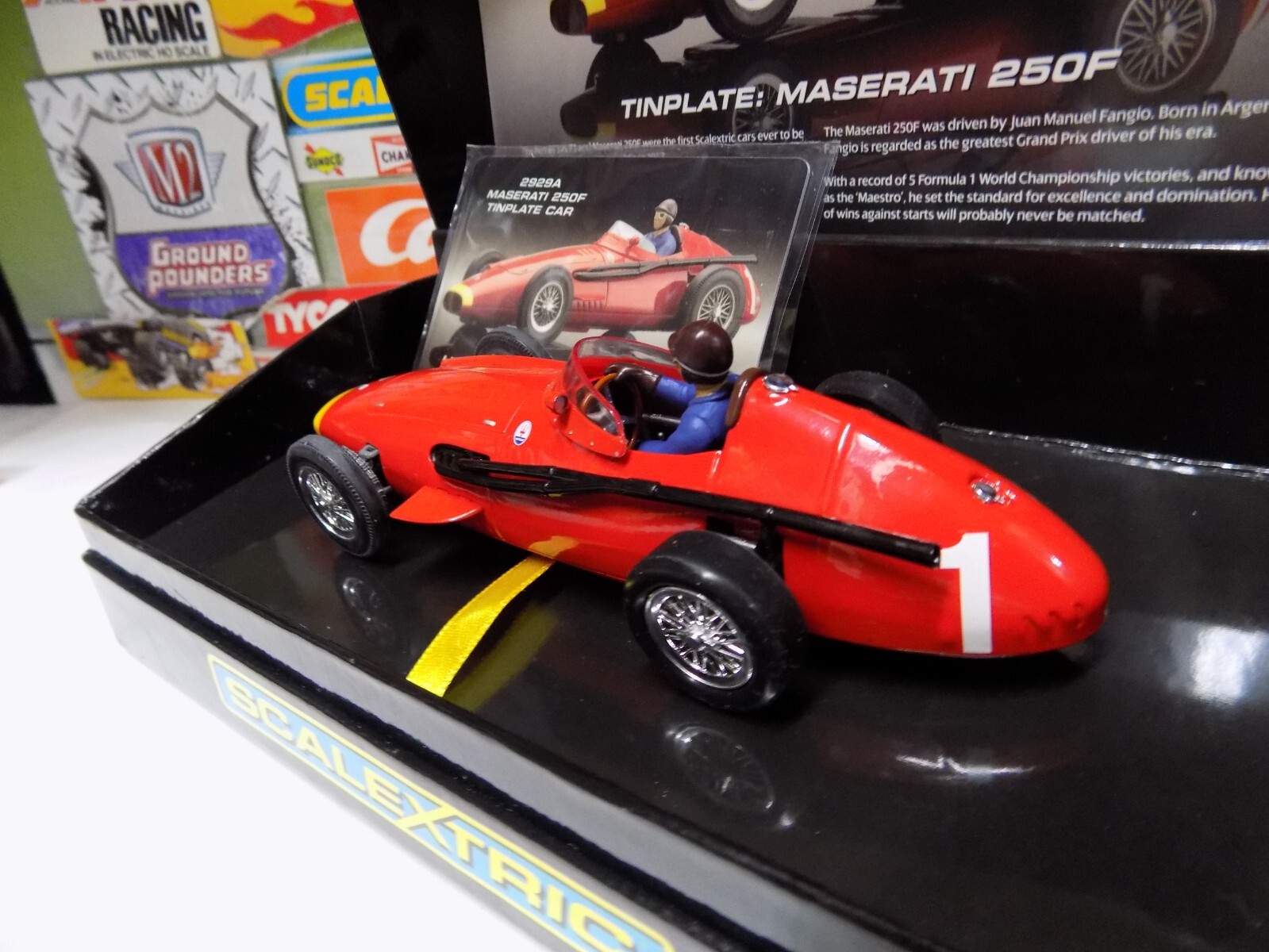 SCALEXTRIC 1:32, MASERATI 250F TINPLATE SLOT CAR, #2929A, LIMITED ...