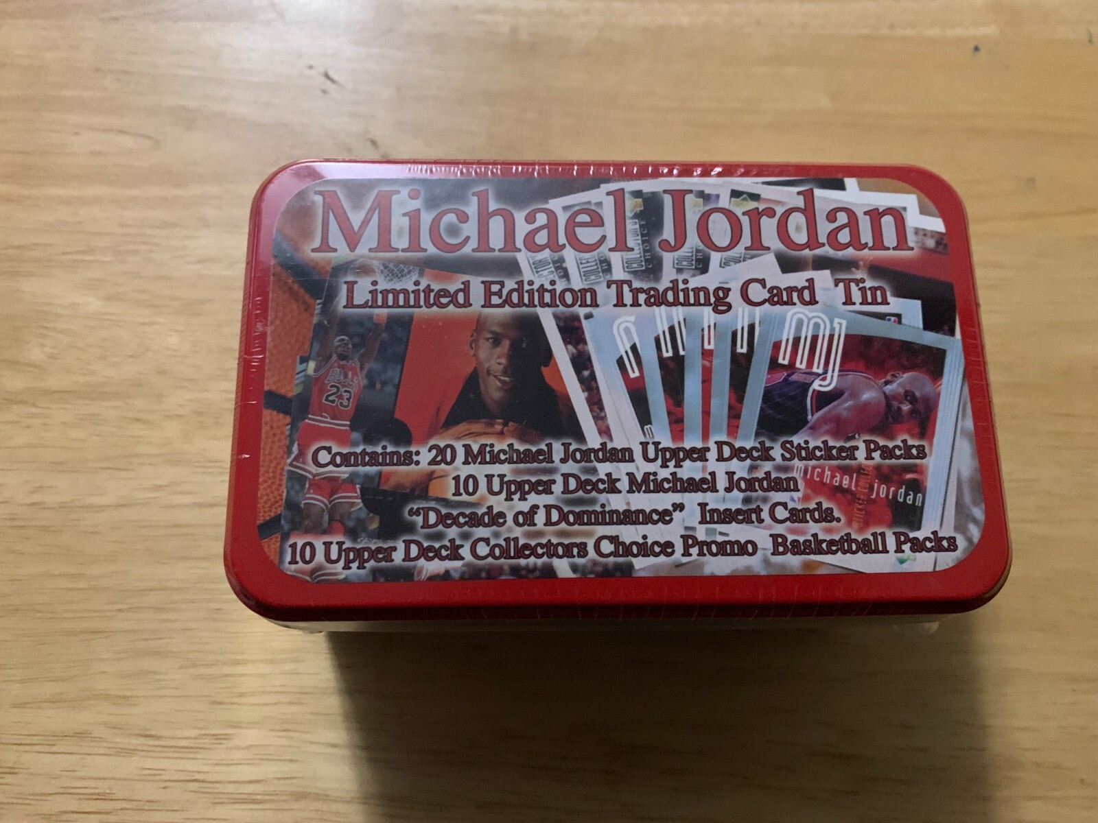 Michael Jordan Upper Deck Trading Card Tin Factory Sealed Limited ...