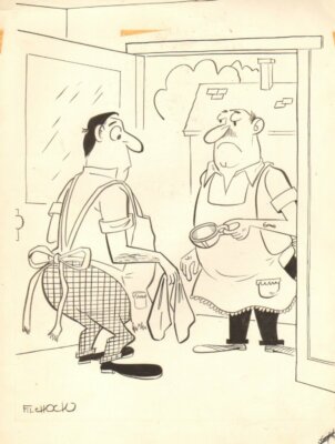 Two Cooks Gag - Humorama 1960 art by Martin Filchock | eBay