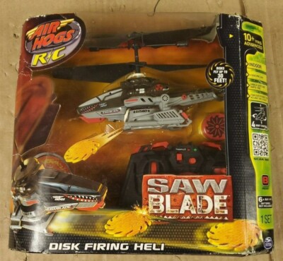 Rare Air Hogs Saw Blade Silver RC Disk Firing Helicopter New in Package ...