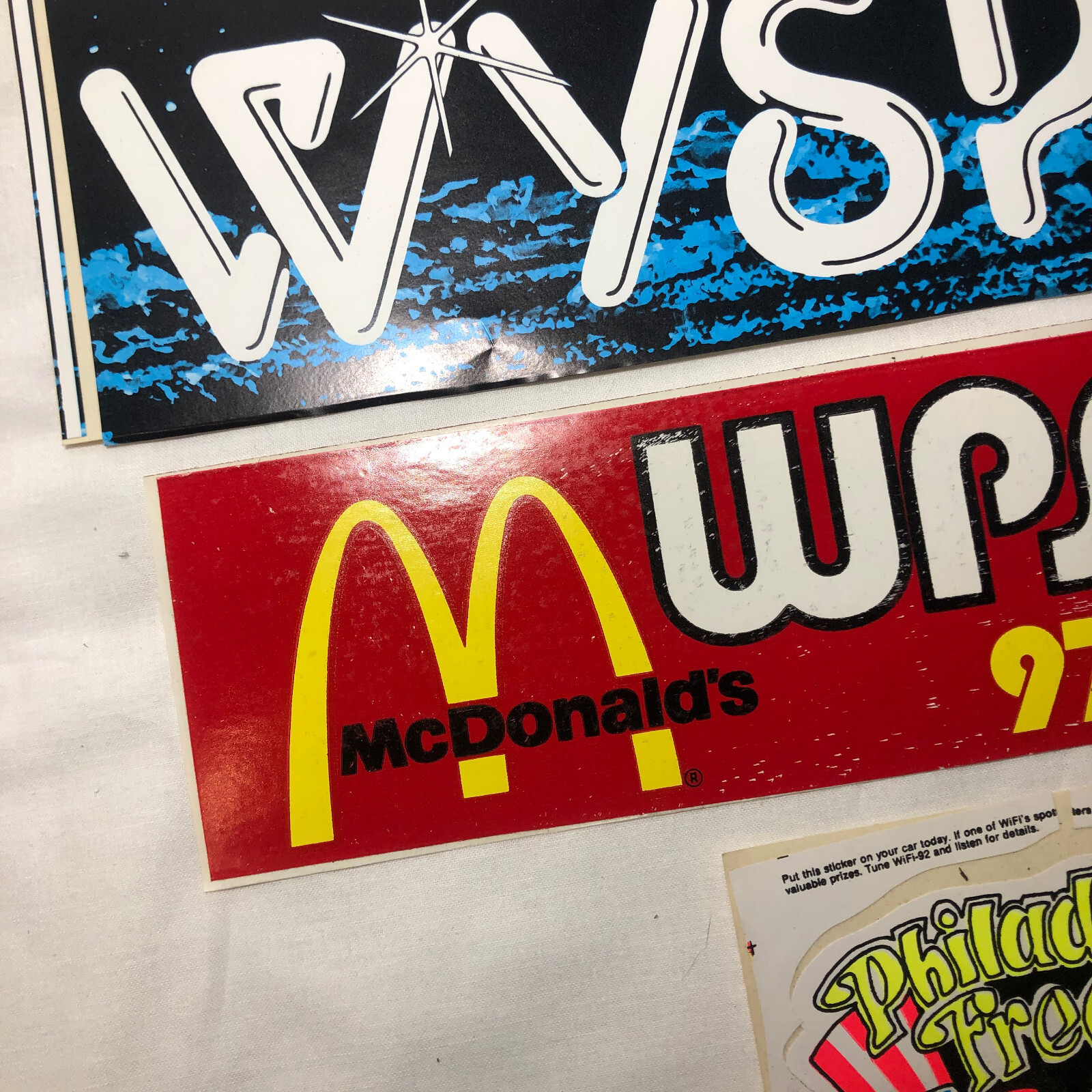 Vintage Philadelphia Radio Station Bumper Sticker Lot WYSP WMMR Ext. #2 ...
