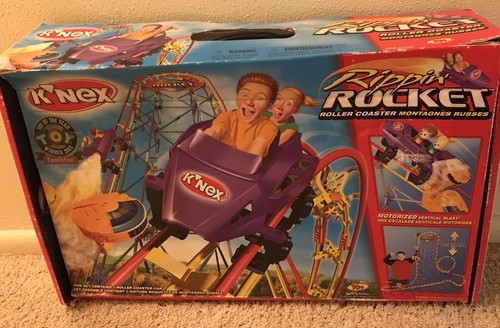 Huge K'Nex Rippin' Rocket Roller Coaster Building Set 63166 / 63105 Pre ...