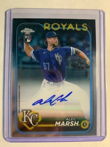 2024 Topps Chrome Rookie Autographs Alec Marsh #RA-AMA RC Auto Kansas ...