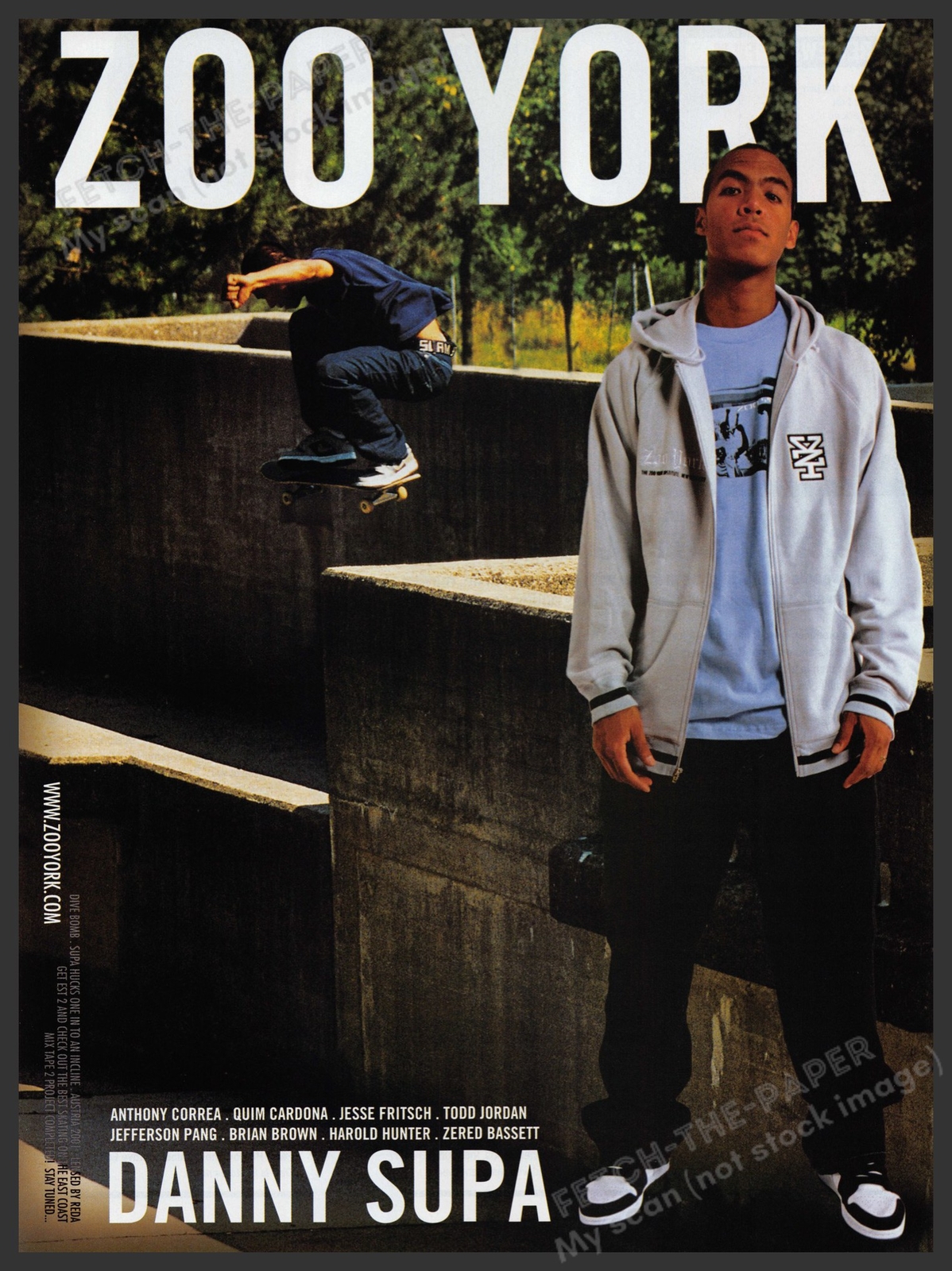 Zoo York Clothing Danny Supa Skateboarder 2000s Print Advertisement Ad ...