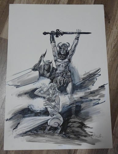 Orig Signed Comic Artwork "Conan The Barbarian" Peter Hsu | eBay