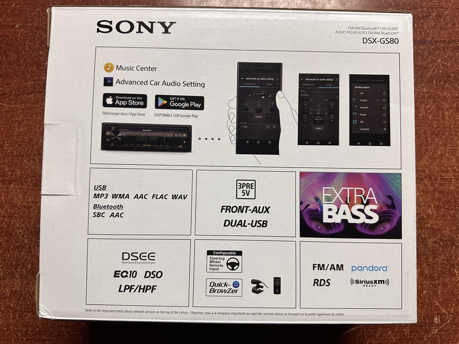 Sony DSX-GS80 High-power Digital Media Receiver for sale online | eBay