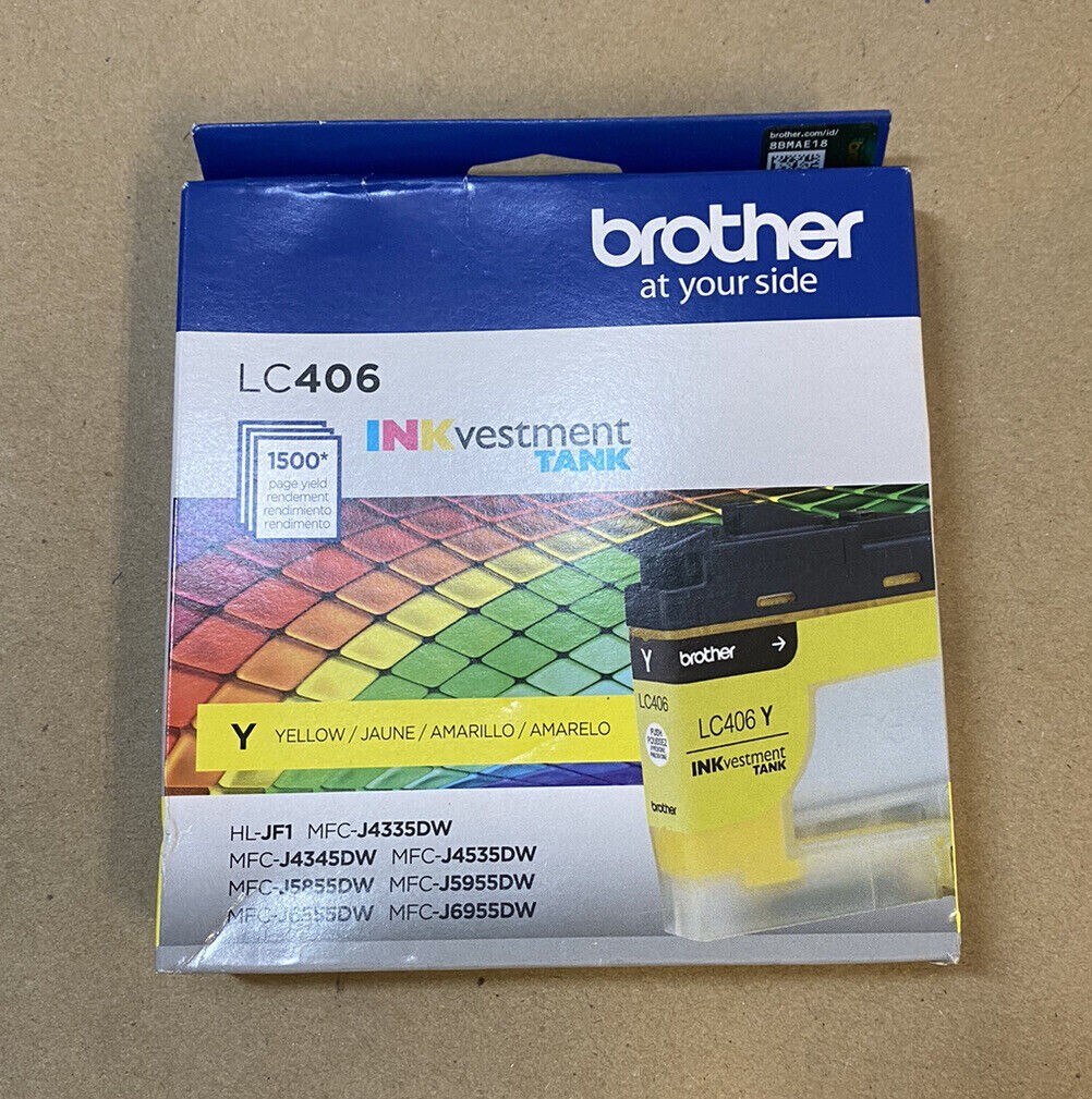 Brother Lc406ys Standard Yield Yellow Ink Cartridge for sale online | eBay