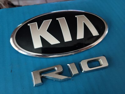 2018-2022 Kia Rio Sedan Chrome Lettering Emblems With Kia Logo | Rear ...