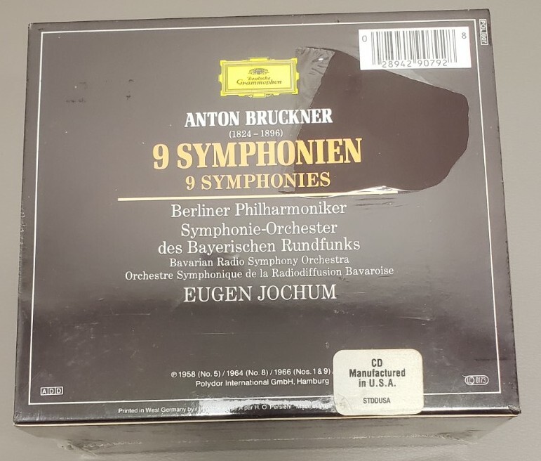NEW Anton Bruckner 9 Symphonien Symphonies Eugen Jochum 9 CD Box set ...