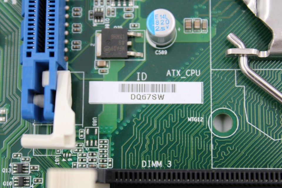 Intel DQ67SW Desktop Motherboard mATX I/O Shield NO Heatsink/Fan LGA ...