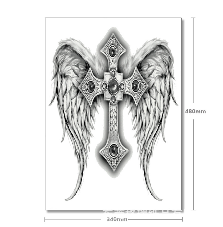 Temporary Tattoo Full Back Large Body Art Waterproof sticker (2 Pattern ...