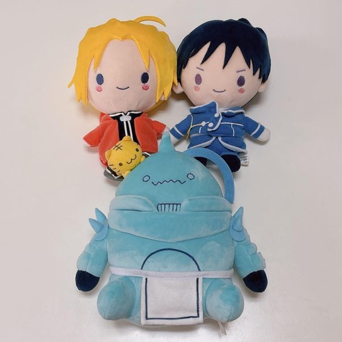 Fullmetal Alchemist Sanrio Plush Set Edward Alphonse Roy Mustang | eBay