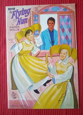VTG ARTCRAFT PAPER DOLLS MADE IN THE USA THE FLYING NUN 1969 UNCUT ...