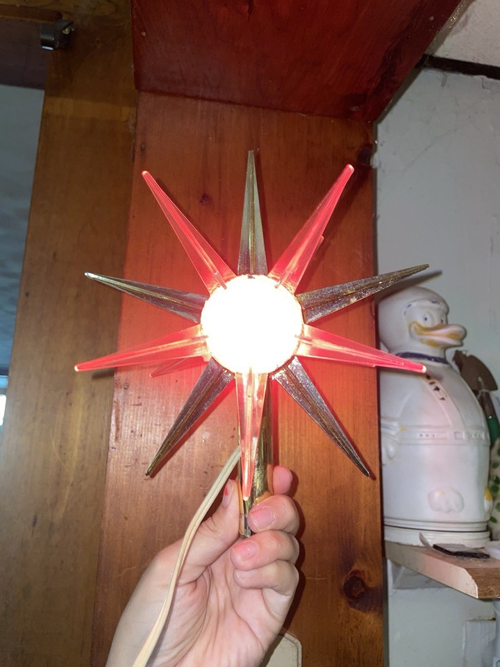 Vintage Bradford Star Of Bethlehem Sputnik Atomic Christmas Tree Topper ...