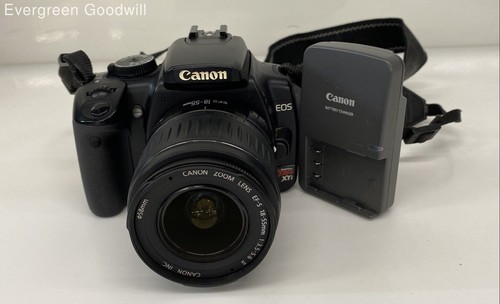 Canon EOS Rebel XTi 10.1MP DSLR Camera with 18-55mm Powers On Untested ...